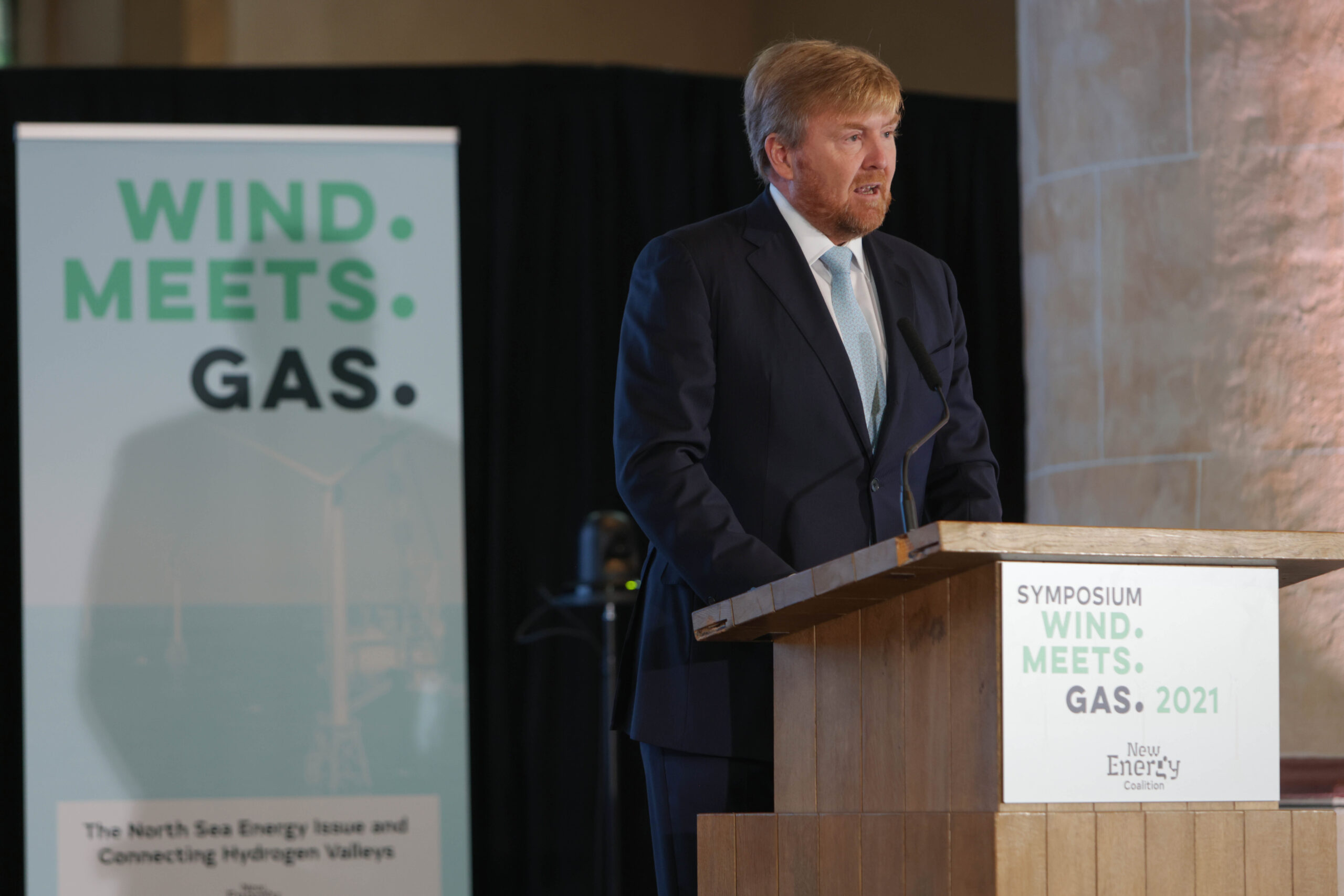 King Willem-Alexander at the fifth Wind Meets Gas symposium